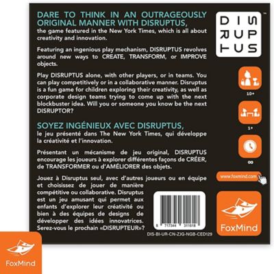 FoxMind Games Disruptus - Foxmind - Create, Transform Or Improve Game ...