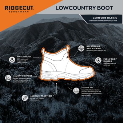 Ridgecut Men's Waterproof Neoprene Rubber Boots - 2025161 at Tractor ...