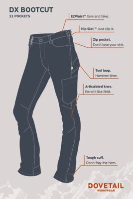 Dovetail Workwear Women's Bootcut Mid-Rise DX Pants at Tractor Supply Co.