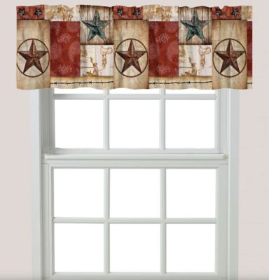 Laural Home Rodeo Patch Window Valance at Tractor Supply Co.