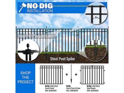 Yardlink 34 in. x 47.8 in. 3-Rail Steel Gate at Tractor Supply Co.