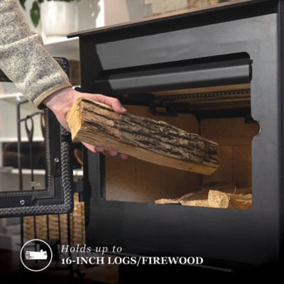 Grand Teton Collection Wood-Burning Targhee T100 Stove, 2000 sq ft ...