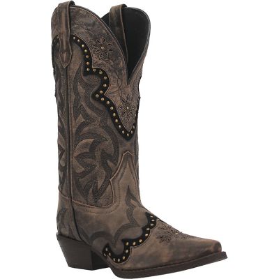 Corral Women's Honey Goat Overlay Studs and Fringes Boots, 13 in. H ...