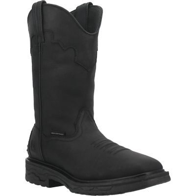 Dan Post Men's Square Toe Blayde Waterproof Work Boots, 11 D,Black at ...