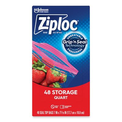 Ziploc Double Zipper Storage Bags, 1 qt., 48-Pack at Tractor Supply Co.