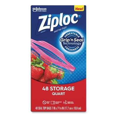 Ziploc Double Zipper Storage Bags, 1 qt., 48-Pack at Tractor Supply Co.