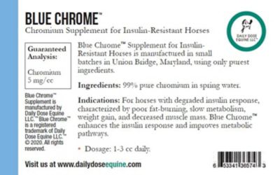 Daily Dose Equine Blue Chromium Supplement for Horses, 300cc at Tractor ...