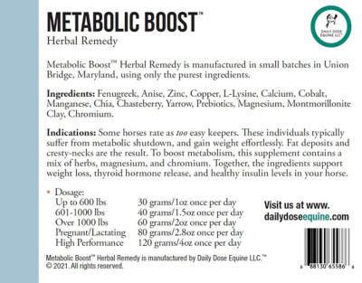 Daily Dose Equine Metabolic Boost Horse Supplement, 96 oz. at Tractor ...