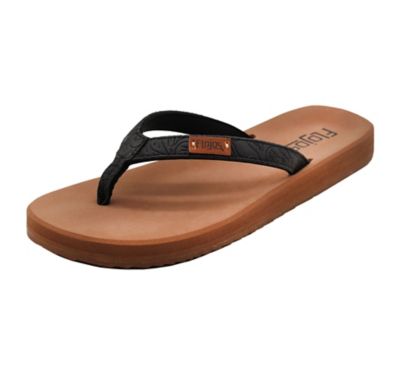Flojos Billie Flip-Flops, 9,Black Artisian at Tractor Supply Co