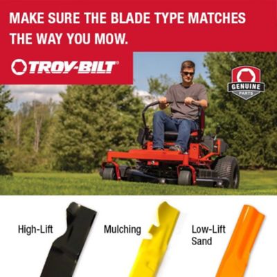Troy-Bilt 42 in. Deck High-Lift Mower Blades for 42 in. Deck Lawn ...