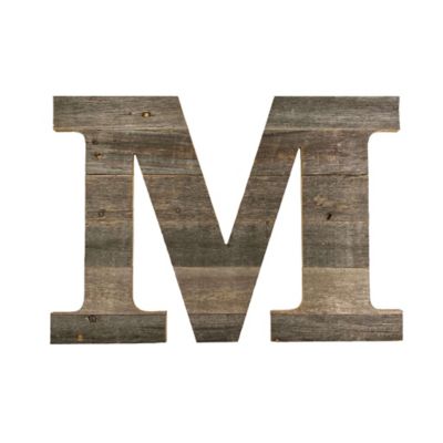 Barnwood USA Rustic Large Natural Decorative Monogram Wood Letter (R ...
