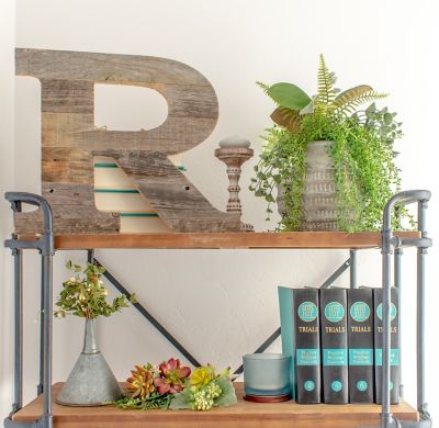 Barnwood USA Rustic Large Natural Decorative Monogram Wood Letter (R ...