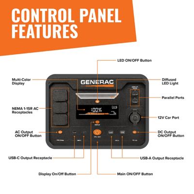 Generac 1,600-Watt GB2000 Battery-Powered Portable Power Station at ...