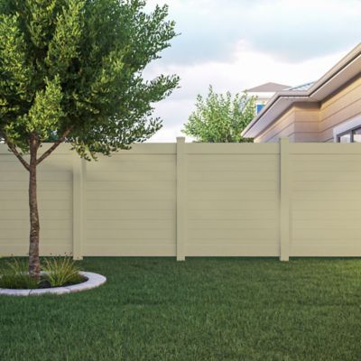 Barrette Outdoor Living Horizontal Fence 5 in. x 5 in. x 108 in. Sand ...