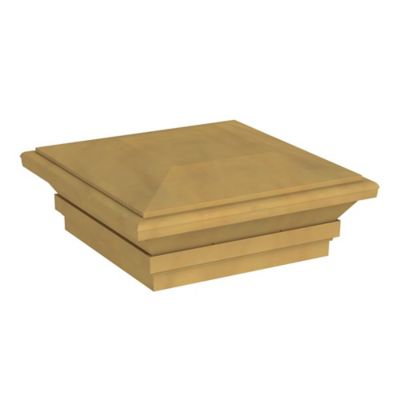 Barrette Outdoor Living 5 in. x 5 in. Contemporary Cypress Vinyl Fence ...