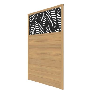 Barrette Outdoor Living 4 ft. x 6 ft. Vinyl Fence with Sanibel ...