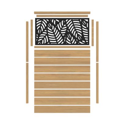 Barrette Outdoor Living 4 ft. x 6 ft. Vinyl Fence with Sanibel ...