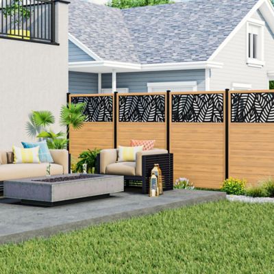 Barrette Outdoor Living 4 ft. x 6 ft. Vinyl Fence with Sanibel ...