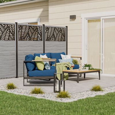 Barrette Outdoor Living 4 ft. x 6 ft. Vinyl Fence with Sanibel ...