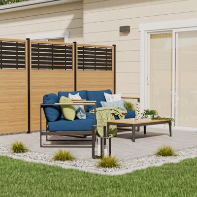 Barrette Outdoor Living 4 ft. x 6 ft. Vinyl Fence with Boardwalk ...