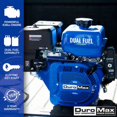 DuroMax 212cc 3/4 in. Shaft Recoil/Electric Dual Fuel Engine at Tractor ...