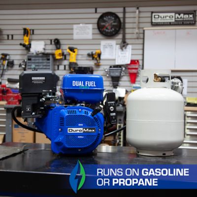 DuroMax 212cc 3/4 in. Shaft Recoil/Electric Dual Fuel Engine at Tractor ...