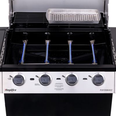 Char-Broil 4-Burner Performance Tru-Infrared Gas Grill Cart with Side ...