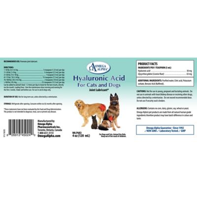 Omega Alpha Hyaluronic Acid for Cats and Dogs, 450240 at Tractor Supply Co.