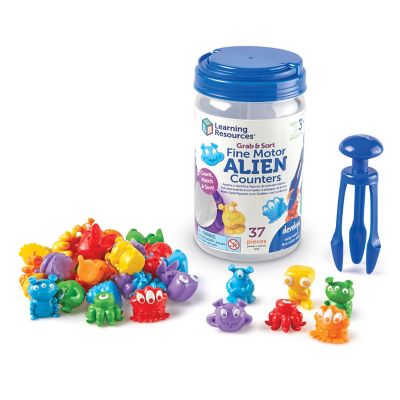 Learning Resources Grab and Sort Fine Motor Alien Counters at Tractor ...