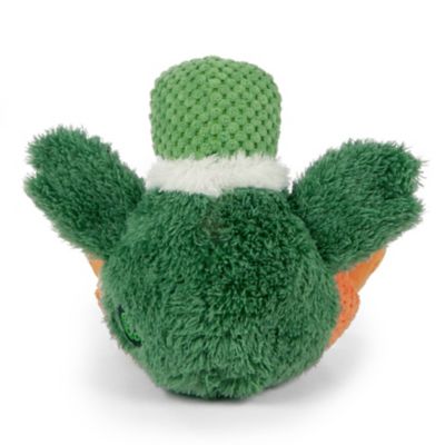 goDog Large Checkers Squeaky Plush Dog Toy with Chew Guard Technology