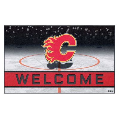 Fanmats Calgary Flames Crumb Rubber Door Mat at Tractor Supply Co.