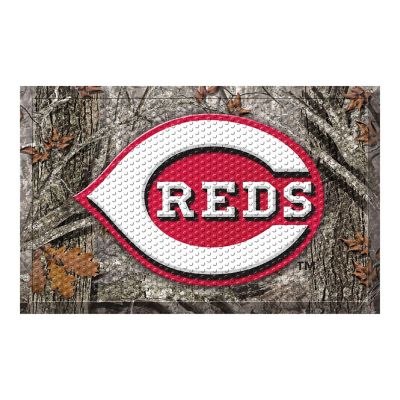 Fanmats Cincinnati Reds Camo Rubber Scraper Mat, 19 in. x 30 in. at ...