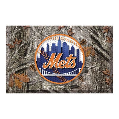 Fanmats New York Mets Camo Rubber Scraper Mat, 19 in. x 30 in. at ...