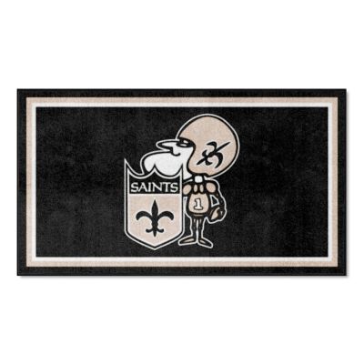 Fanmats New Orleans Saints Primary Logo Nylon Rug, 3 ft. x 5 ft. at ...