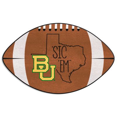 Fanmats Baylor Bears Football Shaped Mat, Sic Em at Tractor Supply Co.