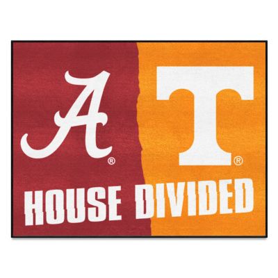 Fanmats Alabama Crimson Tide/Georgia Bulldogs House Divided Nylon Mat ...