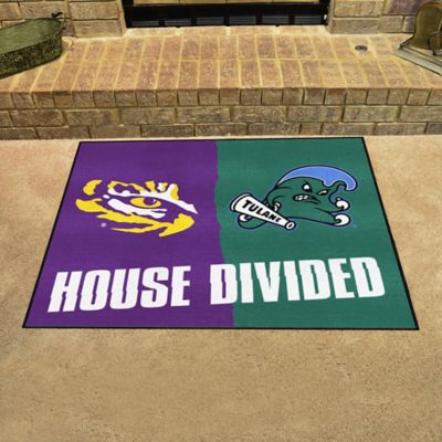 Fanmats LSU Tigers/Tulane Green Wave House Divided Mat at Tractor ...