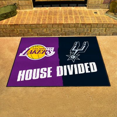 Fanmats Los Angeles Lakers/San Antonio Spurs House Divided Mat at ...