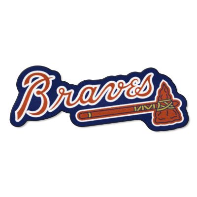 Fanmats Atlanta Braves Tomahawk Mascot Nylon Mat at Tractor Supply Co