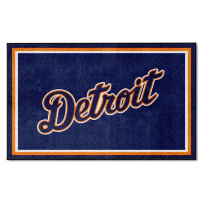 Fanmats Detroit Tigers Script Logo Nylon Rug, 4 ft. x 6 ft. at Tractor ...