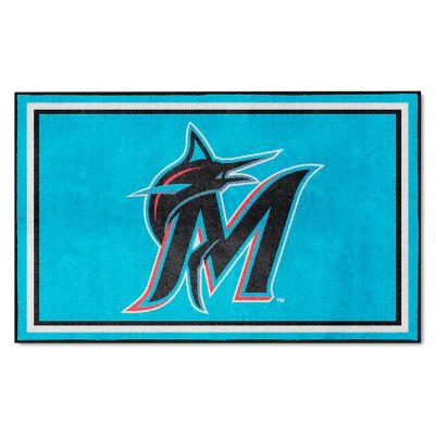 Fanmats Miami Marlins Rug, 4 ft. x 6 ft., 32786 at Tractor Supply Co.