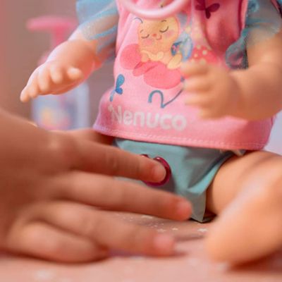 Nenuco Magic Diaper Baby Doll with Magic Diaper, Colored Lights, 14.5 ...