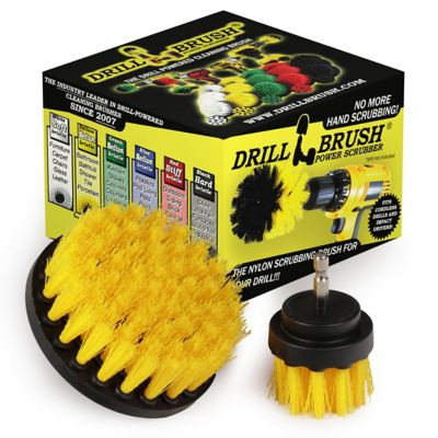 Drillbrush 2 Piece Bath Tub & Shower Cleaner Kit, Bath Mat, Scrub Brush ...
