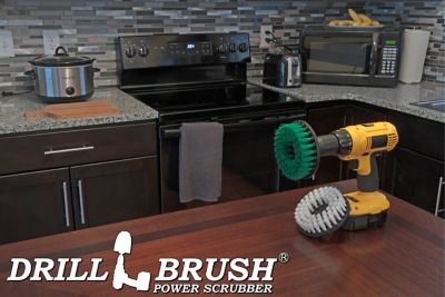 Drillbrush Clean Stove, Oven Rack, Sink, Tile, Counter, Cabinets ...