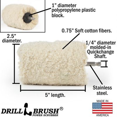 Drillbrush Cotton, Cone, Buffer Polisher, Car Buffer, Buffing Wheel ...