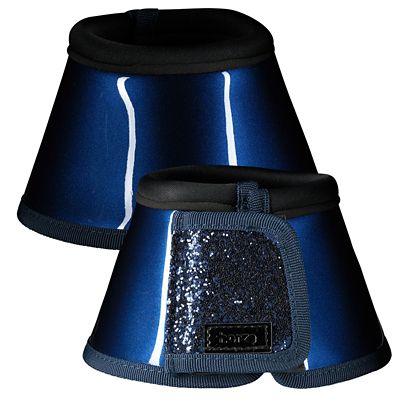 Horze Bell Boots with Glitter, S,Dark Blue at Tractor Supply Co