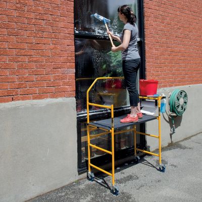 Metaltech Mini Folding Painters Scaffold with Tool Tray, 4 ft. at ...