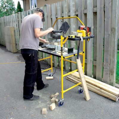 Metaltech Mini Folding Painters Scaffold with Tool Tray, 4 ft. at ...