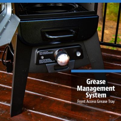 Pit Boss 748 sq. in. 3-Series Electric Vertical Smoker, Blue Hammertone ...