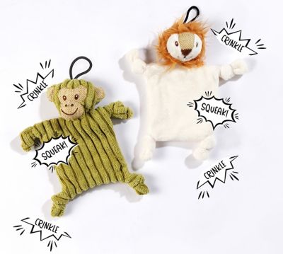 Petique Mini Flying Hemp Monkey and Lion Dog Toys at Tractor Supply Co.